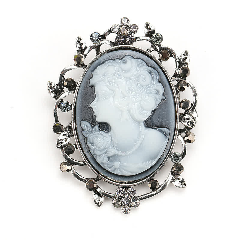 Women's Sparkling Lady Oval Cameo Brooch – eu.floraltrip